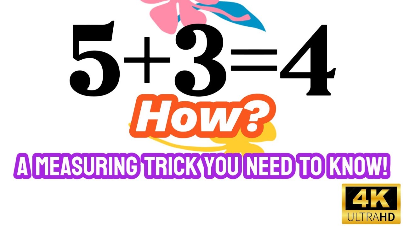 How to measure without calibration tools puzzle - YouTube