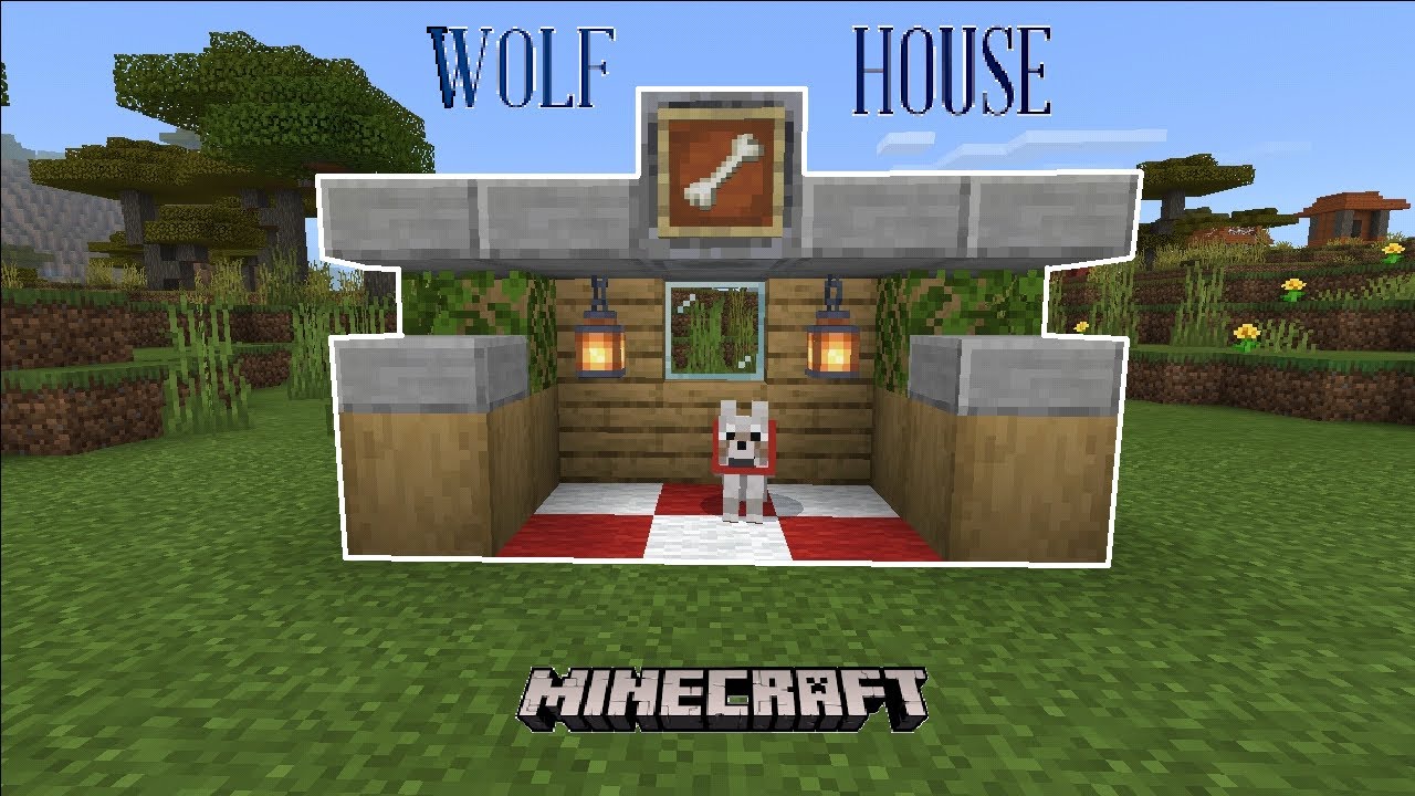 ⛏️ Minecraft Tutorial :: 🐶 How To Make A Wolf House 🏡 - YouTube