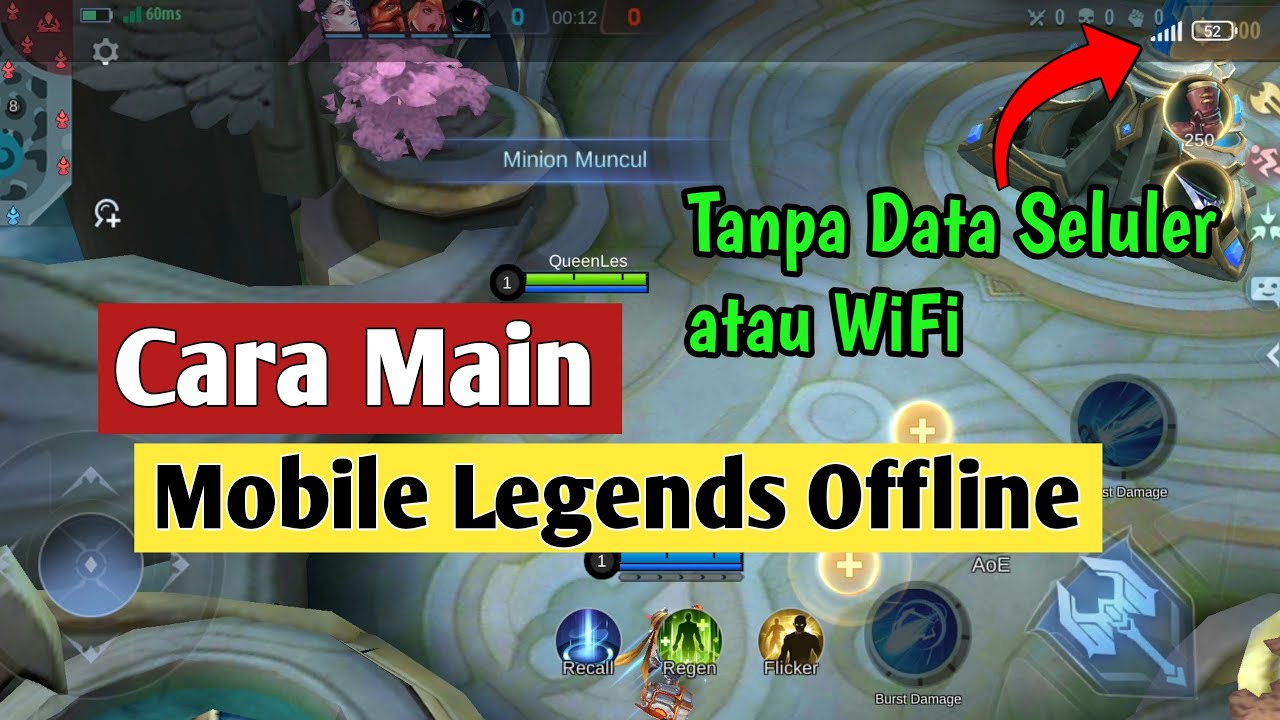 Cara Main Mobile Legends Offline Tanpa Data Seluler atau WiFi - YouTube