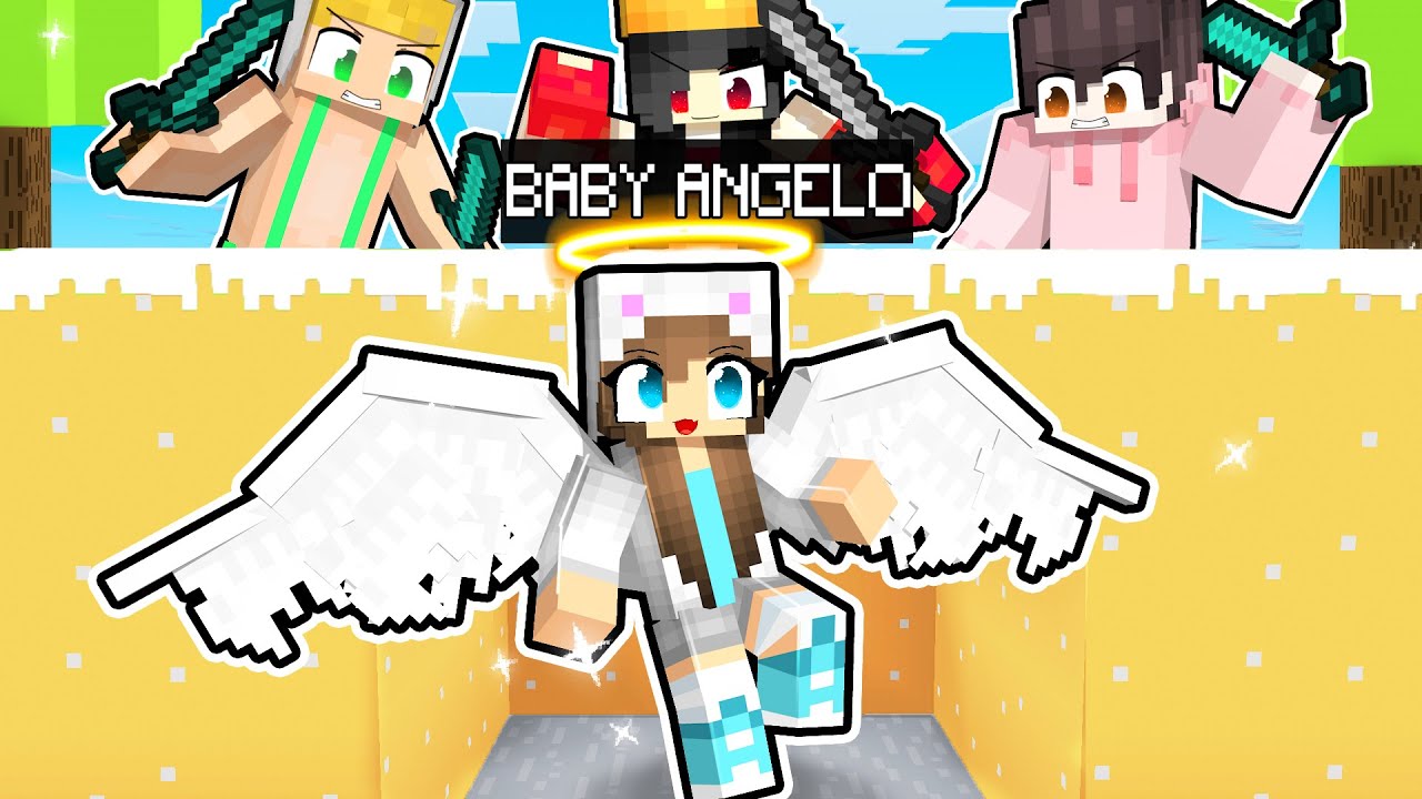 3 GIOCATORI CONTRO 1 BABY ANGELO SU MINECRAFT! - YouTube
