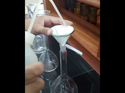 How to fix cone shaped filter paper on funnel. Gravity filtration in ...