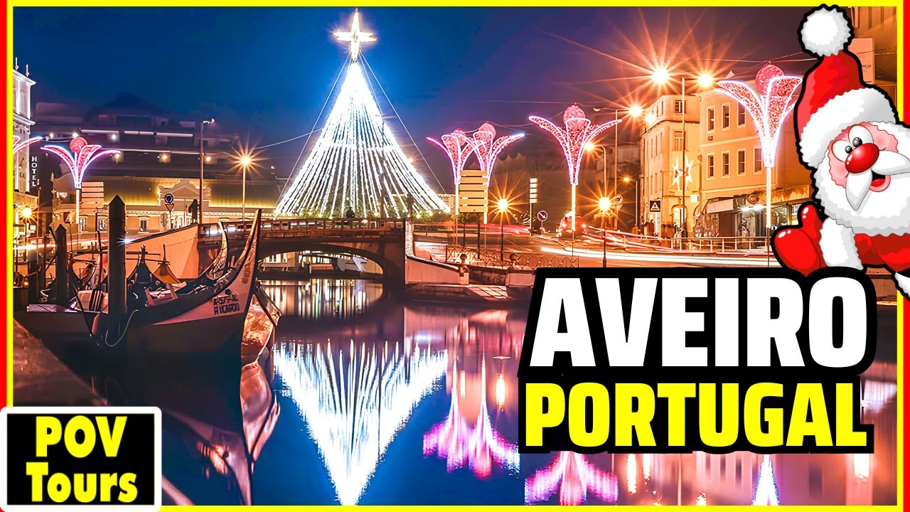 Aveiro Christmas Lights 2025: Magical Atmosphere | Portugal - YouTube