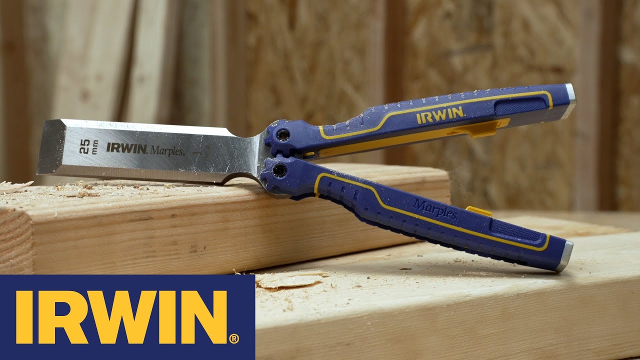 IRWIN® Folding 1in Woodworking Chisel - YouTube