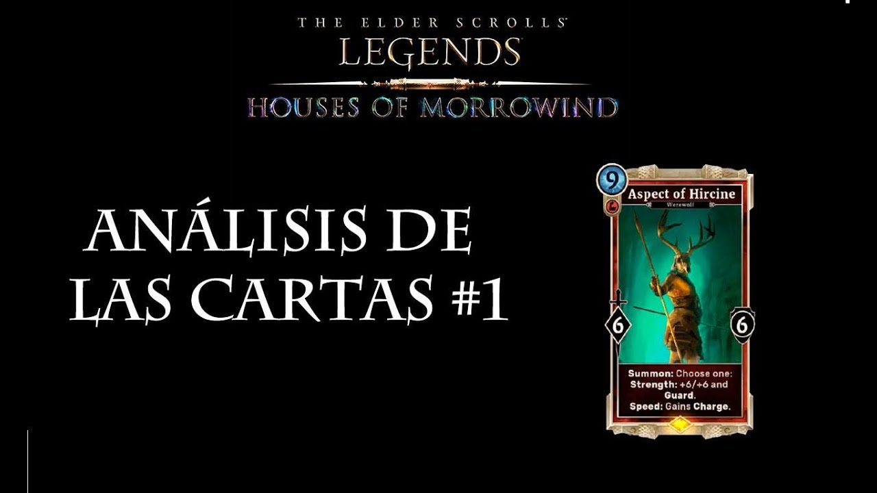 The Elder Scrolls Legends | Análisis de las cartas de Casas de Morrowind #1 - YouTube