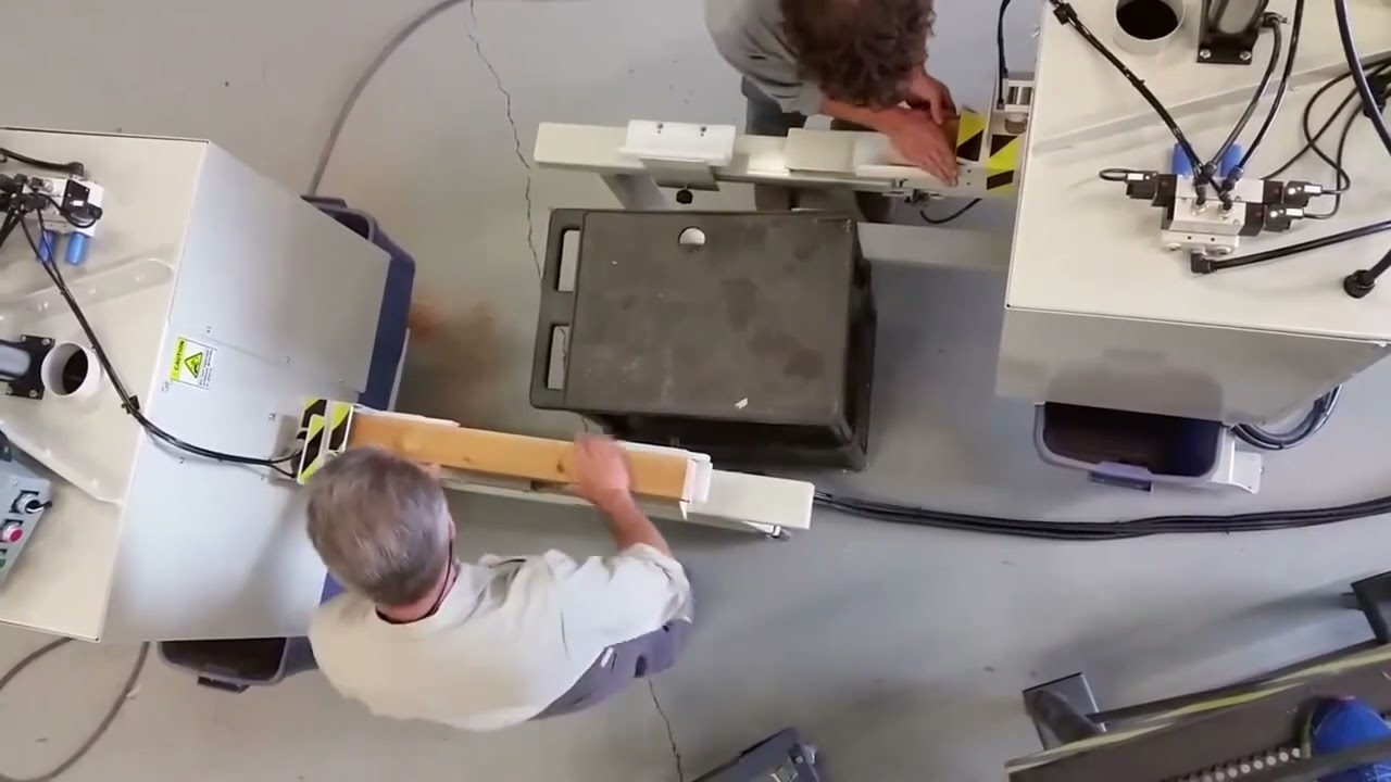 Choice Machinery Group Dual Chamfer Cut Saw - YouTube