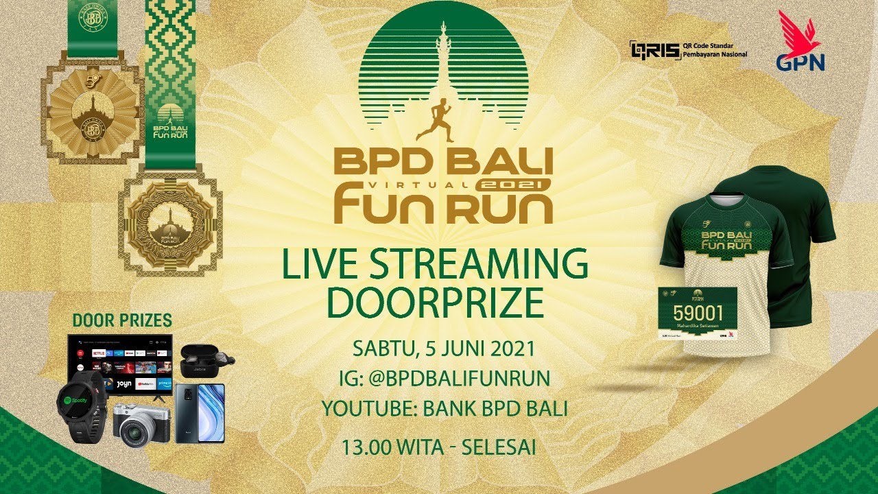 Bpd Nasional Logo Live Streaming Doorprize BPD Bali Virtual Fun Run