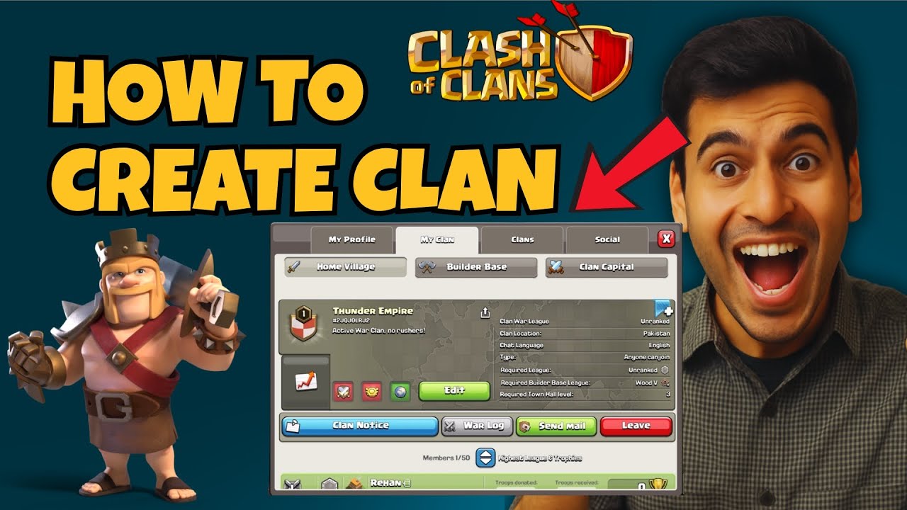 How to Create Clan in Clash of Clans 2026 - YouTube