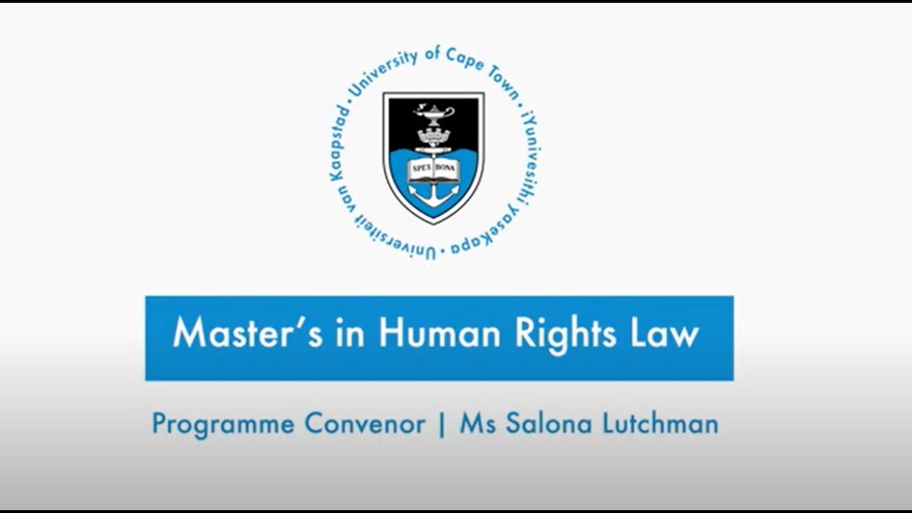 Master's in Human Rights Law | 2025 - YouTube