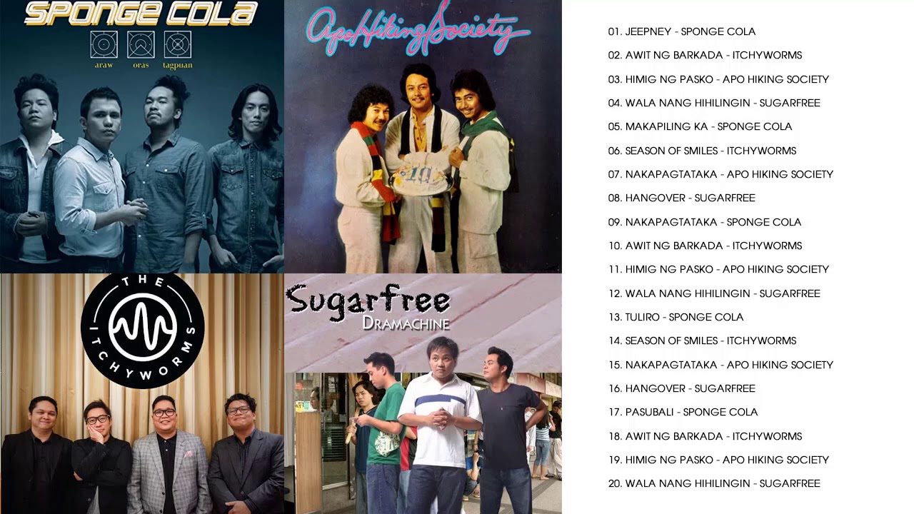 Sponge Cola, Itchyworms, Sugarfree, APO Hiking Society Greatest Hits ...