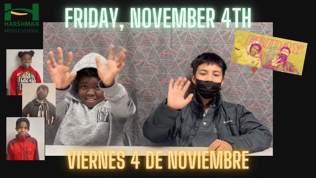 Daily Announcements: Friday, November 4th, 2022 - YouTube