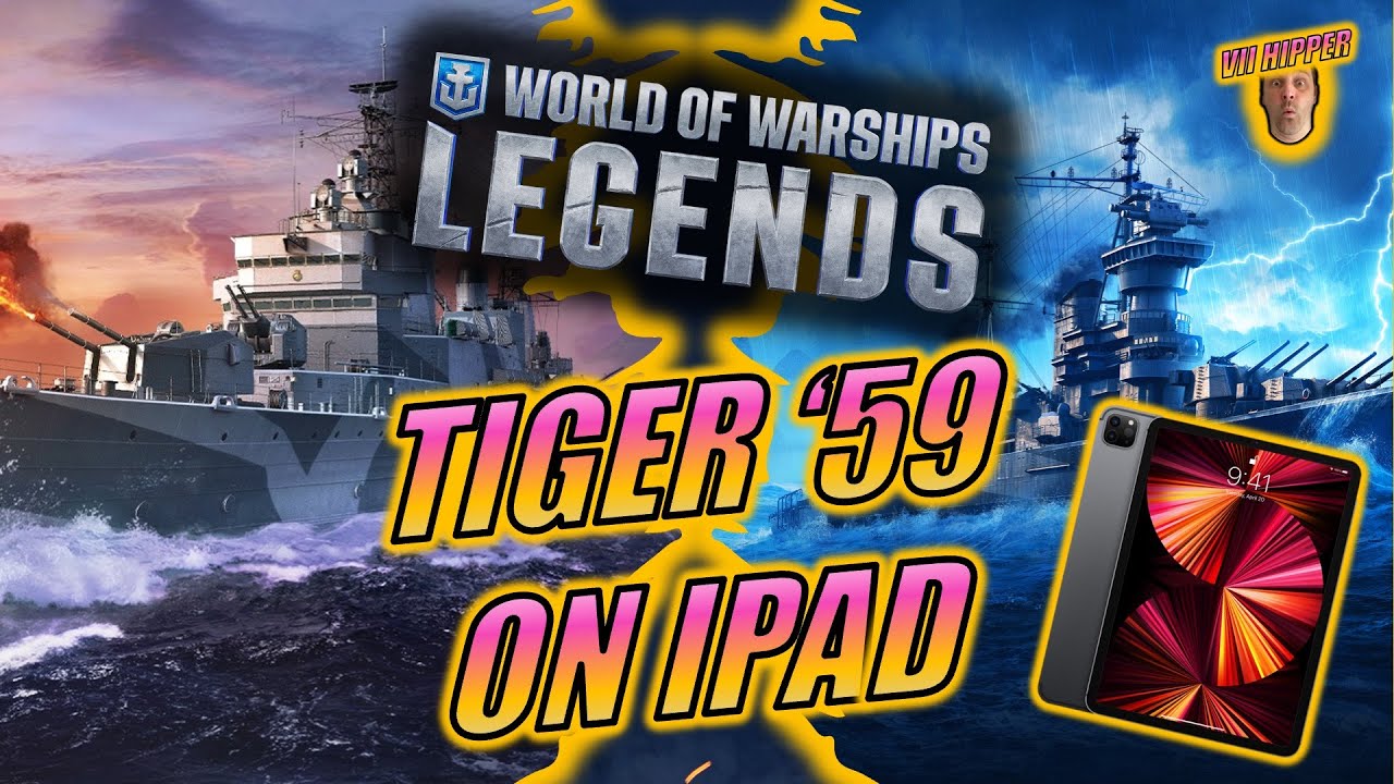 Playing Tiger '59 on iPad Using Gamepad (World of Warships: Legends ...