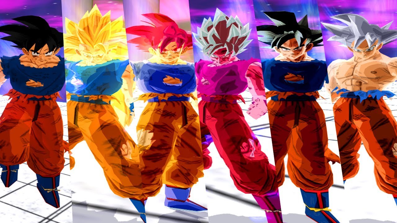 TODAS AS TRANSFORMAÇÕES DO GOKU E VEGETA - SSJ, SSJ2, SSJ3, SSB ...