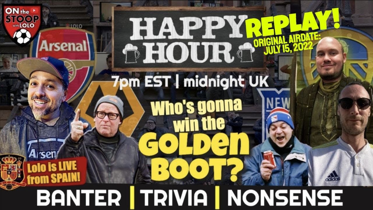 Happy Hour REPLAY! GOLDEN BOOT or GOLDEN BOOB? Footy Banter & Trivia ...