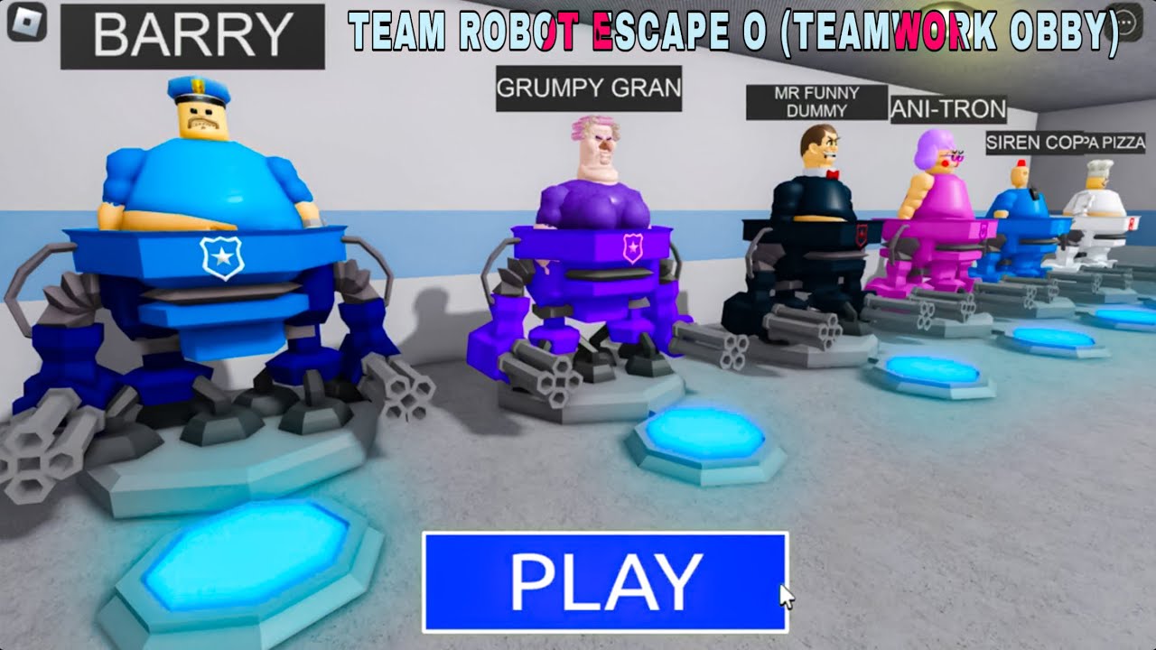 TEAM ROBOT ESCAPE 🤖 (TEAMWORK OBBY) Roblox Walkthrough FULL GAMEPLAY #scarryobby #roblox - YouTube