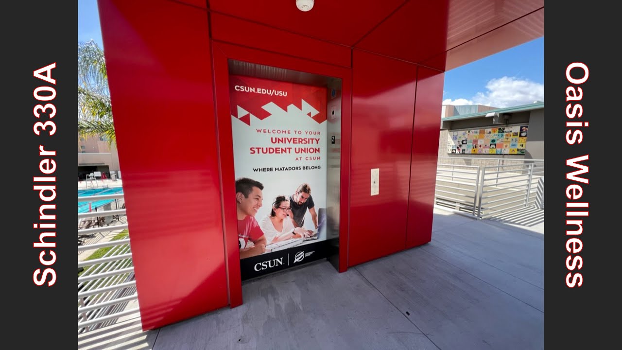 Schindler 330A Elevator at CSUN Oasis Wellness Center - YouTube