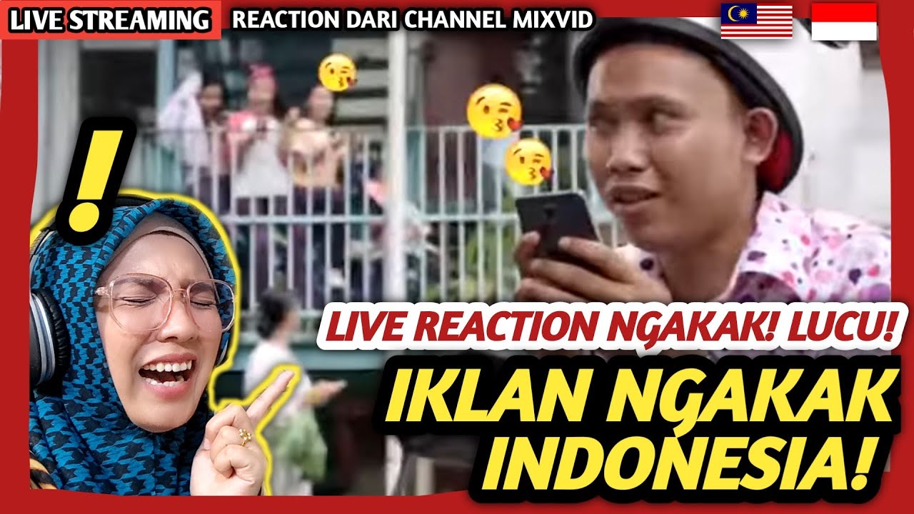 🔴 LIVE REACTION IKLAN LUCU INDONESIA BIKIN NGAKAK! Reaction Sambil Live ...