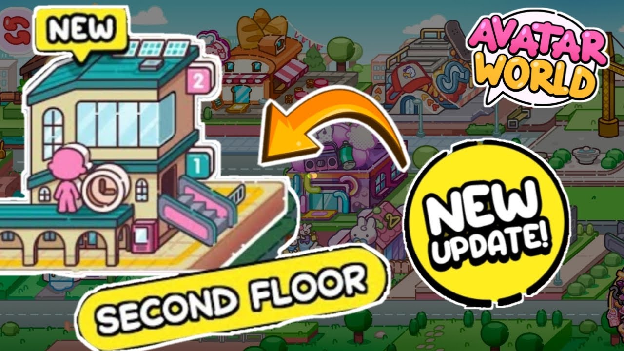 NEW UPDATE! NEW LOCATION WITH 2ND FLOOR! AVATAR WORLD - YouTube