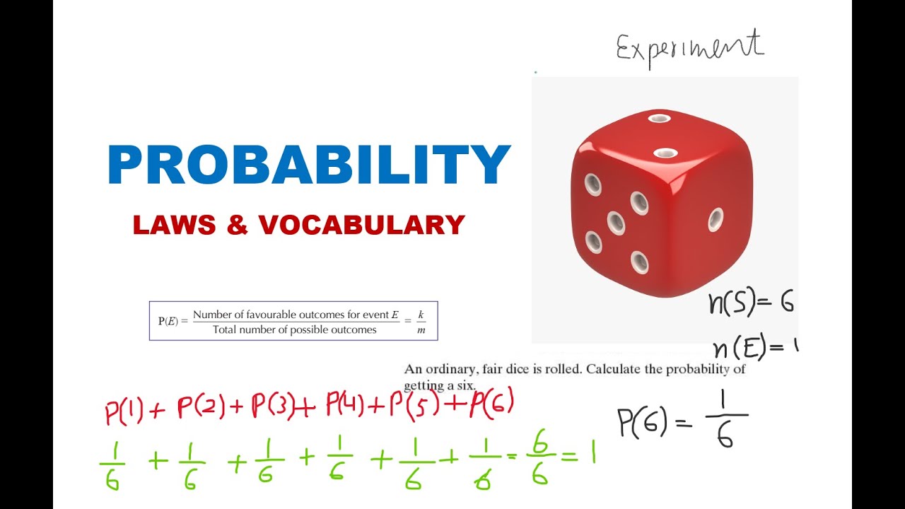 Probability - Laws and Vocabulary - YouTube