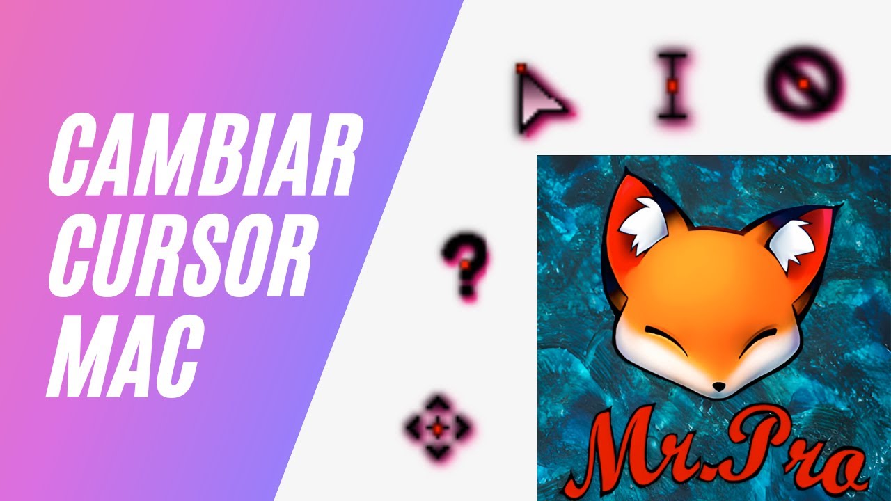 Como cambiar el cursor en Mac 2023 (Apple Silicon) - YouTube