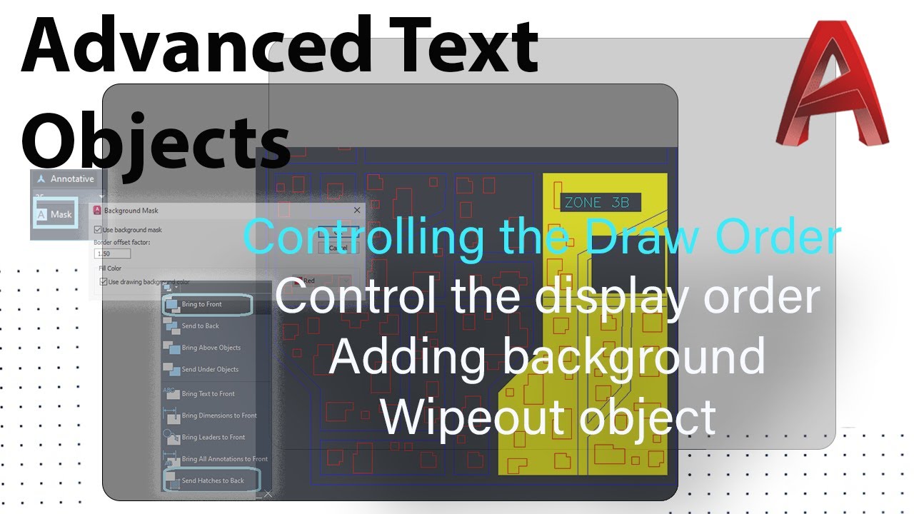 AutoCAD Advanced: Controlling Drawing Order - YouTube