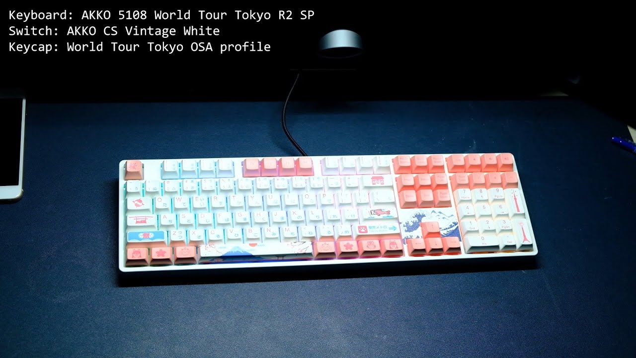 Comparing keycap profiles' sound: OSA vs OEM | AKKO 5108 | AKKO Vintage ...