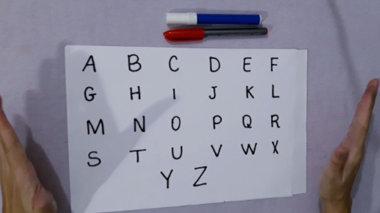 Alfabeto Maiúsculo - Letra de Forma - Letra de Imprensa ...