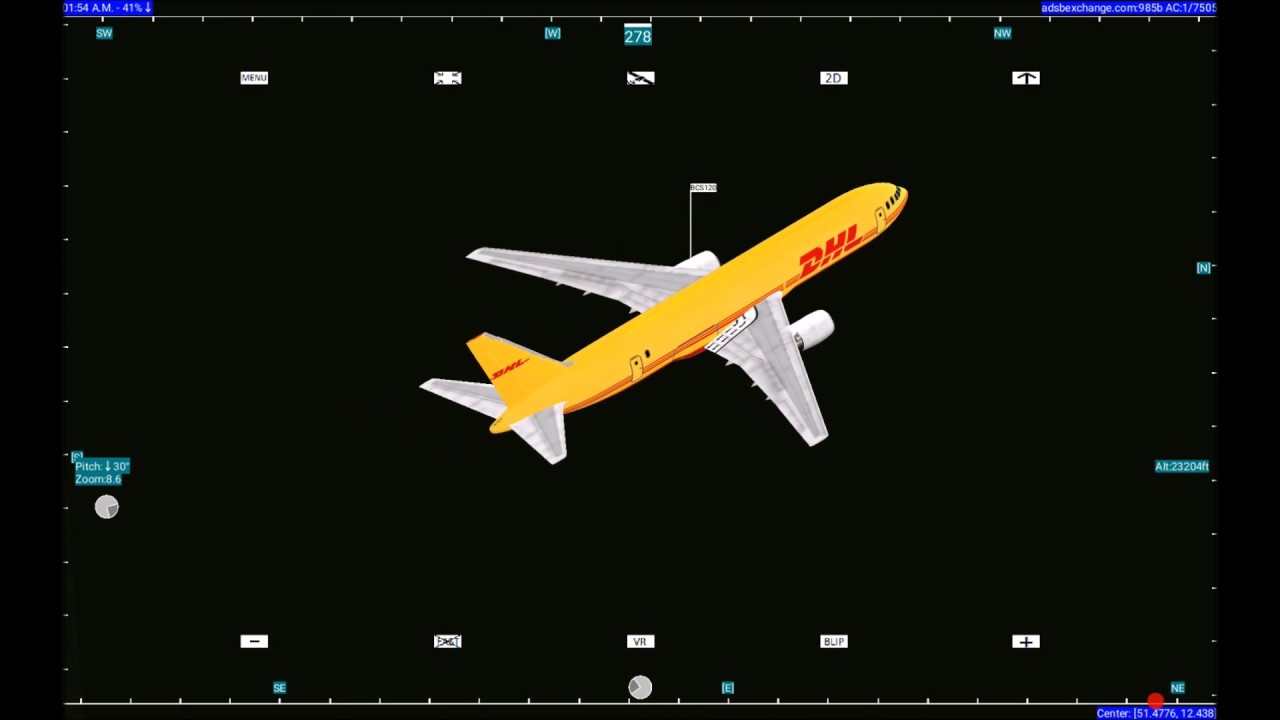 ADSB Flight Tracker 3D Snippets - YouTube