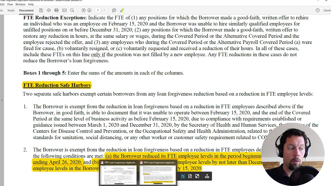 PPP loan forgiveness 3508 full form - YouTube