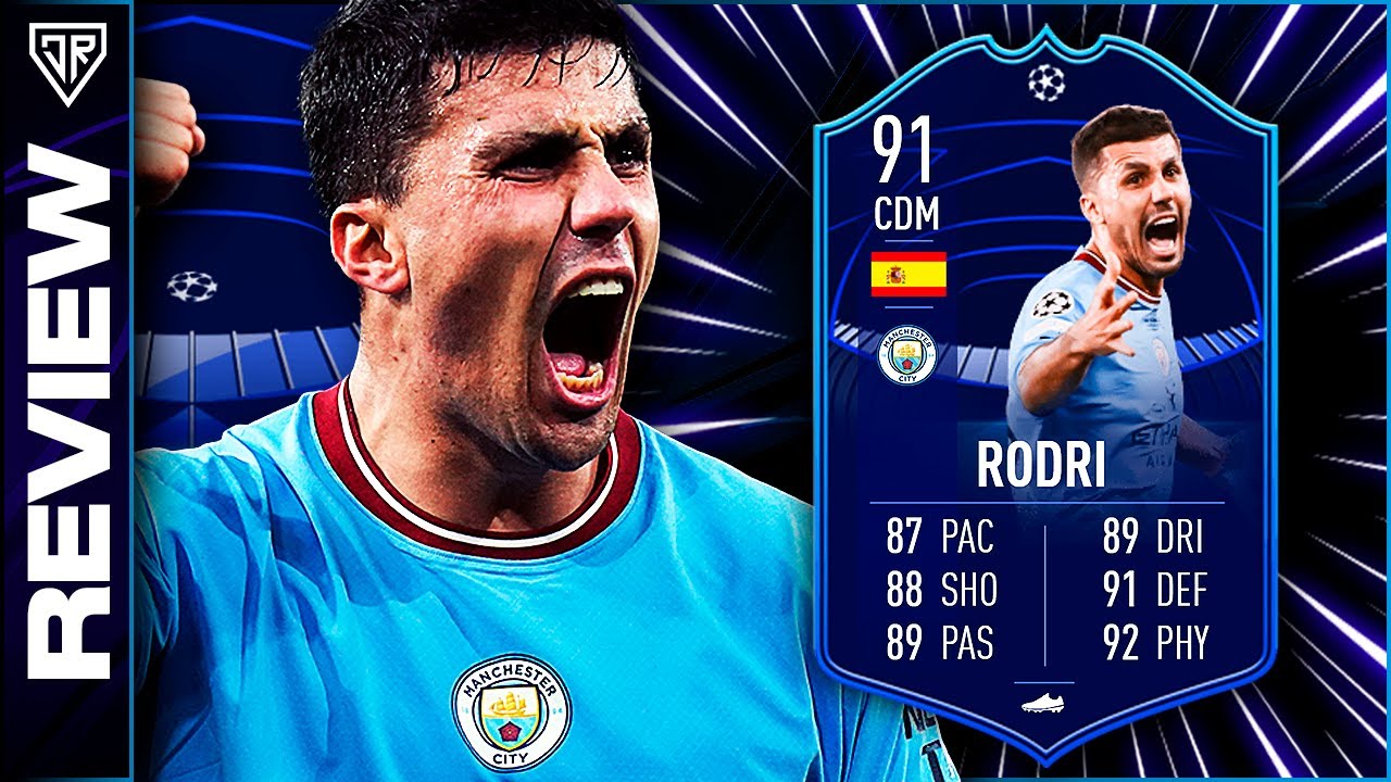 MEJOR QUE BUSQUETS?⭐Review RODRI sbc MOTM Champions- en FIFA 23 - YouTube