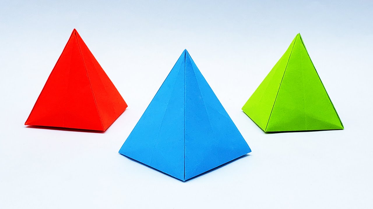 How To Make Paper Pyramid Making Step By Step | Easy Instructions ...