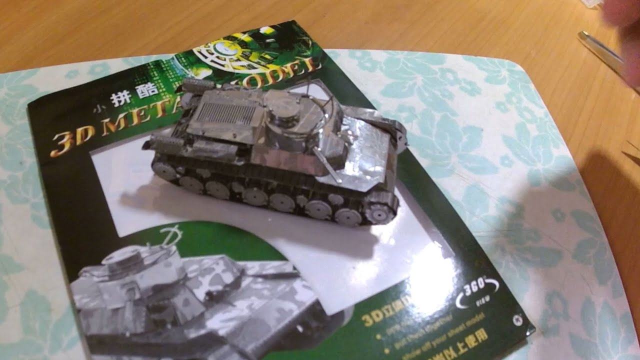 3D модель танка Чи-Ха / Type 97 Chi-Ha 3D model kit - YouTube
