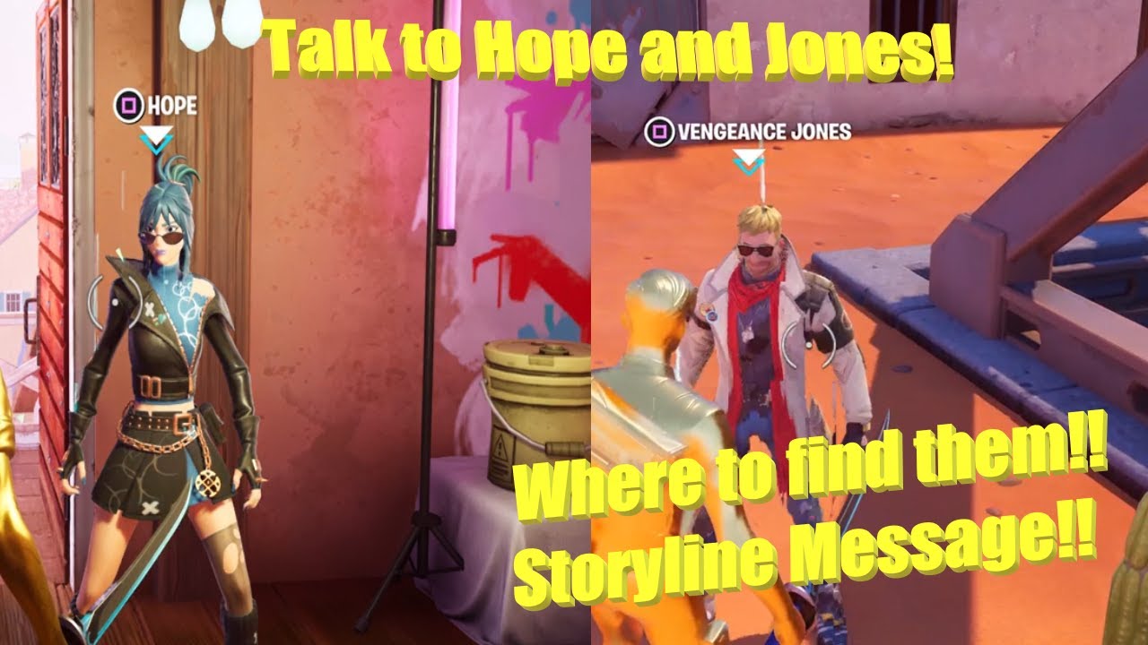 Fortnite Story Quest! Talk to Hope and Jones! Welcome to the Wasteland ...