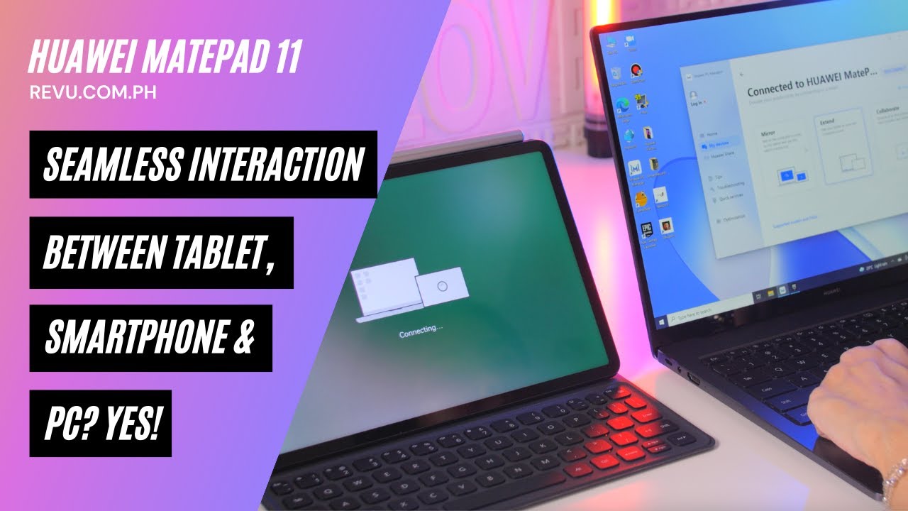 Huawei MatePad 11 supports tablet-PC multi-screen collaboration - YouTube