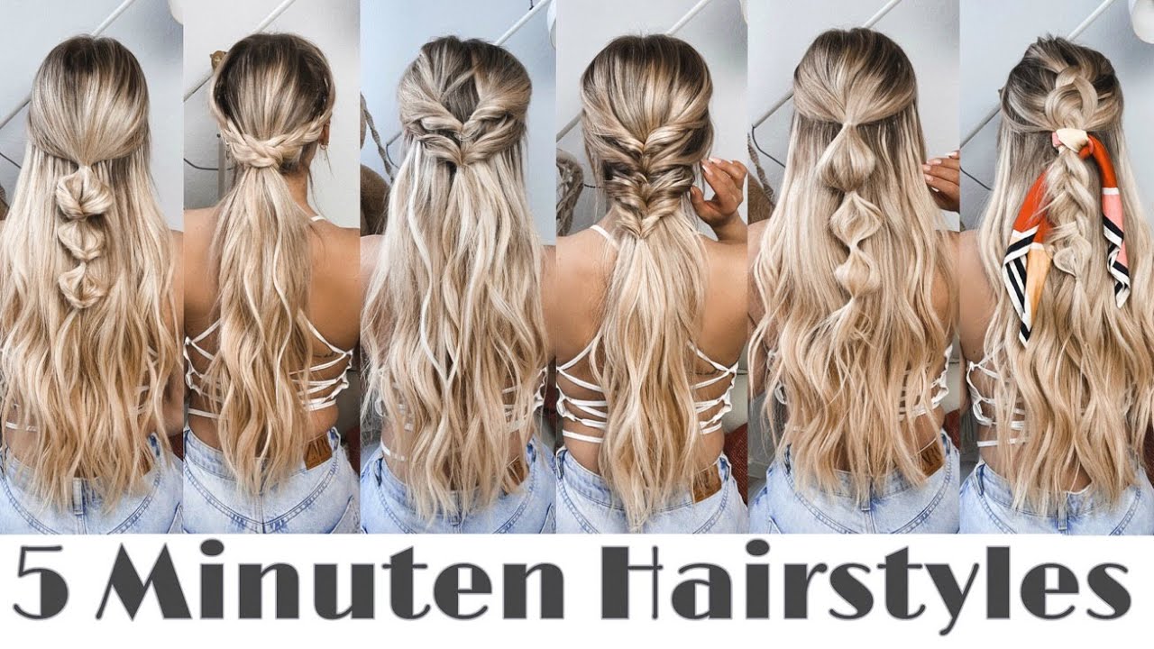 5 Minuten Frisuren Schulterlang