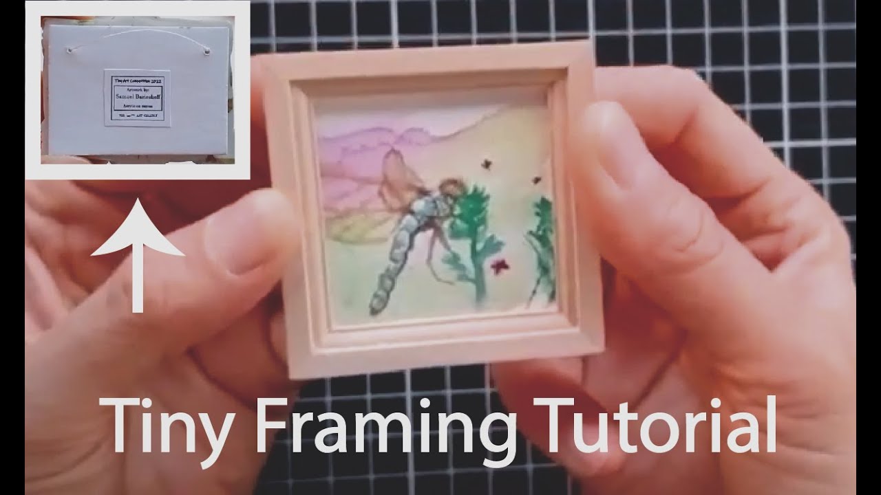 How to frame Miniature Tiny Art! - YouTube