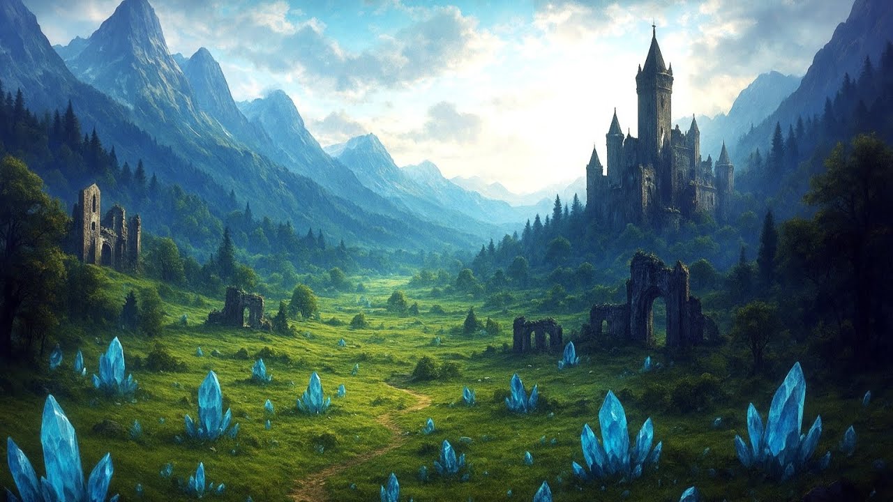 Enchanted Crystal Forest | Fantasy Ambience & DnD Music - YouTube