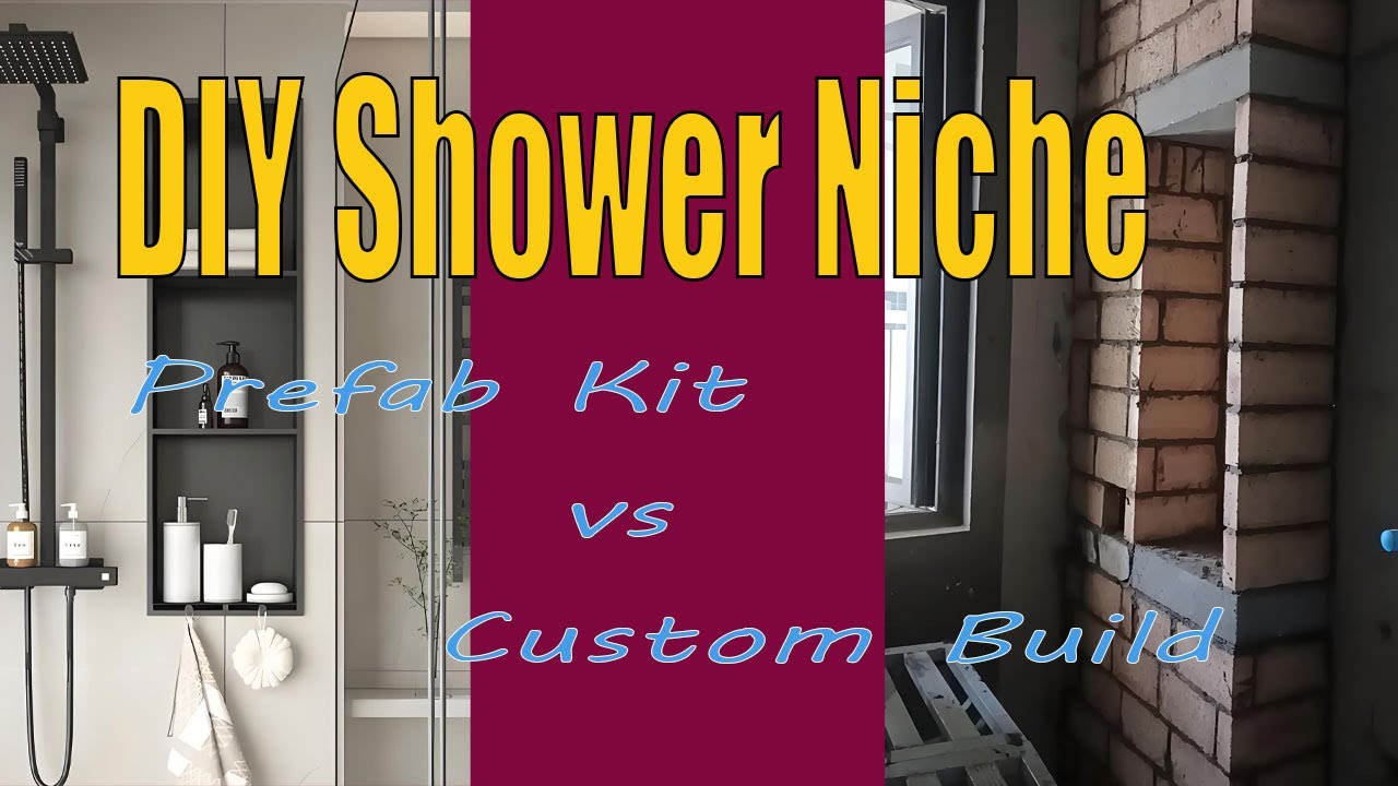 DIY Shower Niche Framing: Prefab Kit vs. Custom Build – Step-by-Step ...