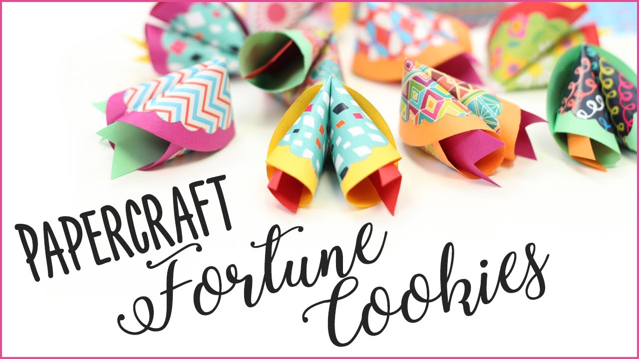 Papercraft Fortune Cookies - YouTube