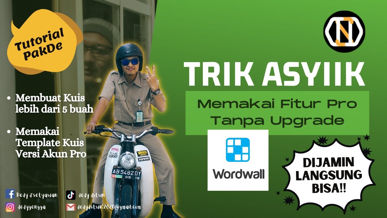 Cara Mudah dan Gratis Mengunakan Template Kuis Pro pada Wordwall - YouTube