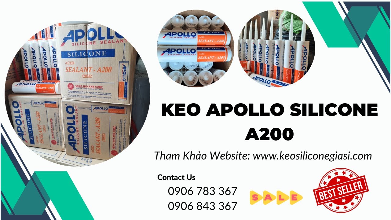 KEO APOLLO SILICONE A200 GIÁ SỈ RẺ HCM - YouTube