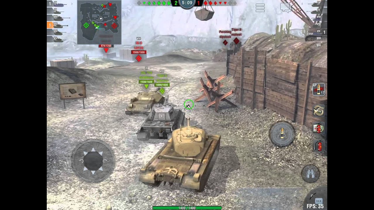 World of Tanks Blitz - T34 classic gameplay at Copperfield - YouTube
