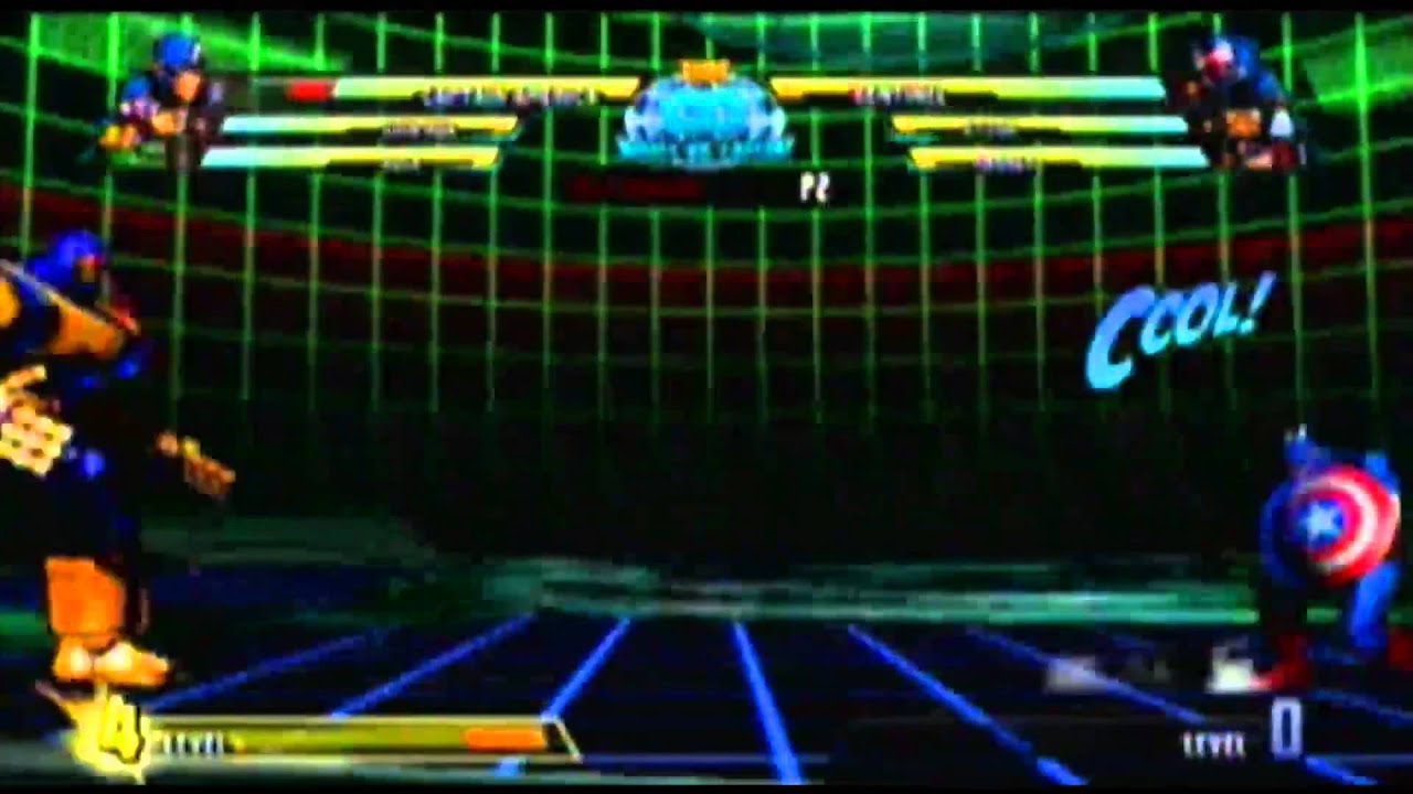 MvC3 Captain America Charging Star and Final Justice properties - YouTube