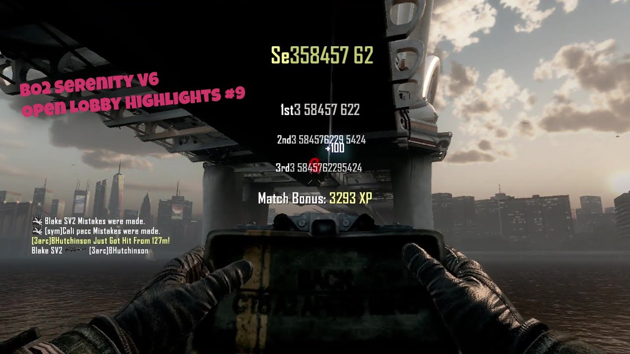 BO2 Serenity V6 (Open Lobby Highlights #9) (22 Shots!) - YouTube