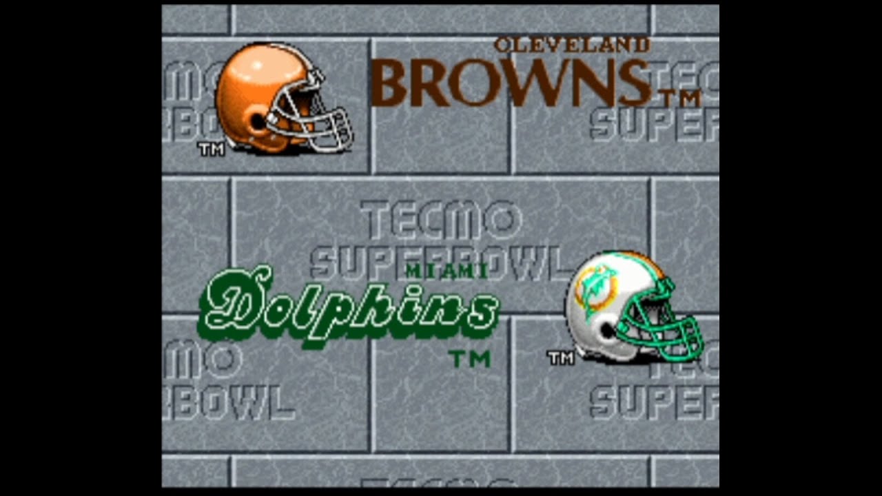 Tecmo NFL on VGN- Week 6 Game of the Week - YouTube