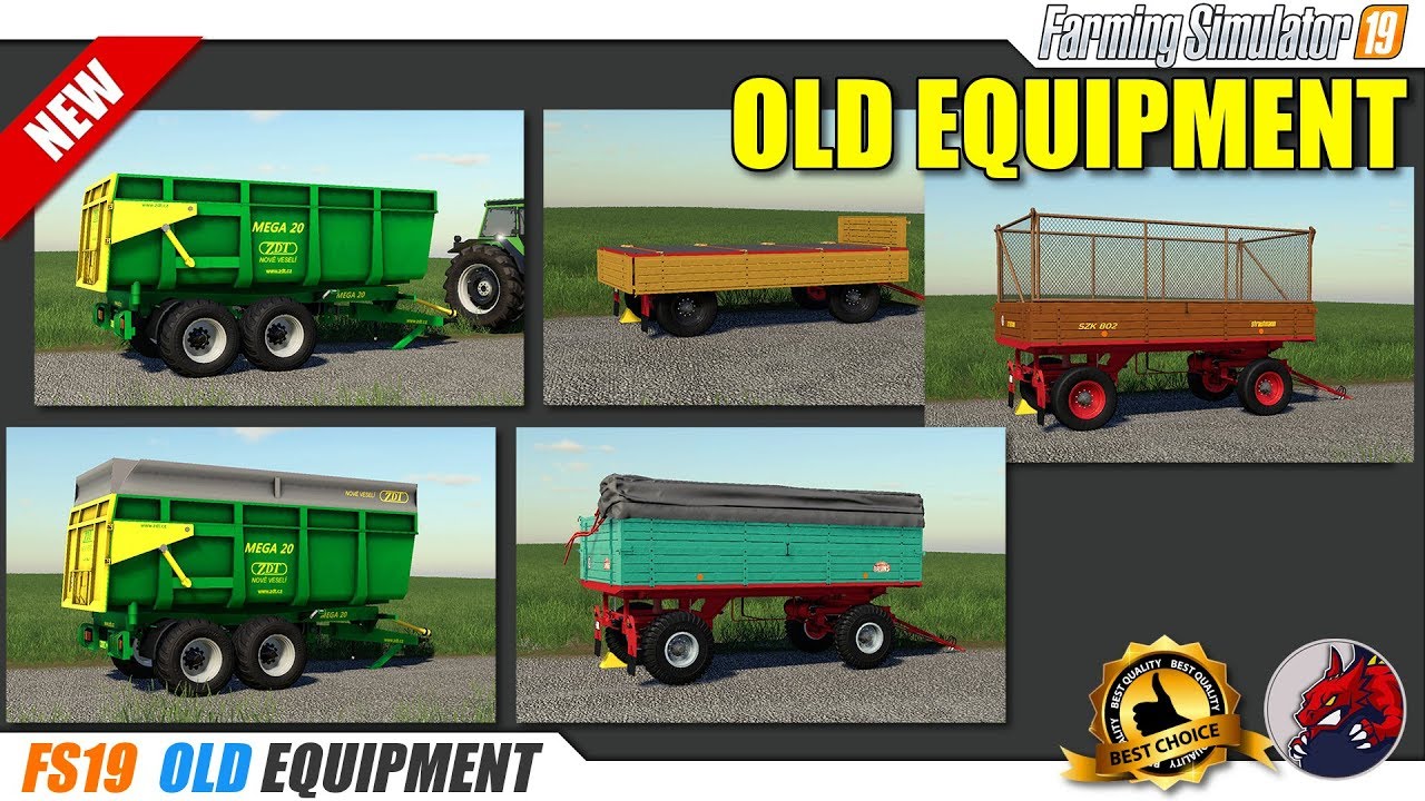 FS19 | Old Trailer Mods (2019-10-06) - review - YouTube