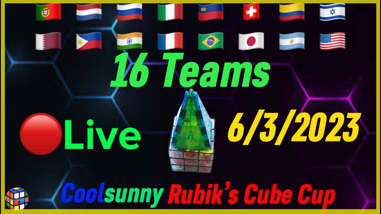 🔴LIVE : Monthly 16 Teams Rubik’s Cube Cup! - YouTube