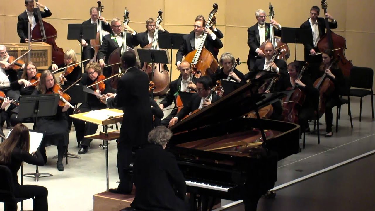 Pascal Rogé performing the Saint-Saens Piano Concerto No 5 with the KSO ...