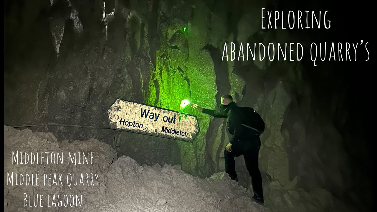Exploring abandoned quarry's in Derbyshire (Middleton mine,blue lagoon ...