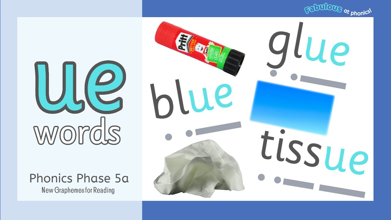 ue Words | Blending for Reading | Phonics Phase 5a - YouTube