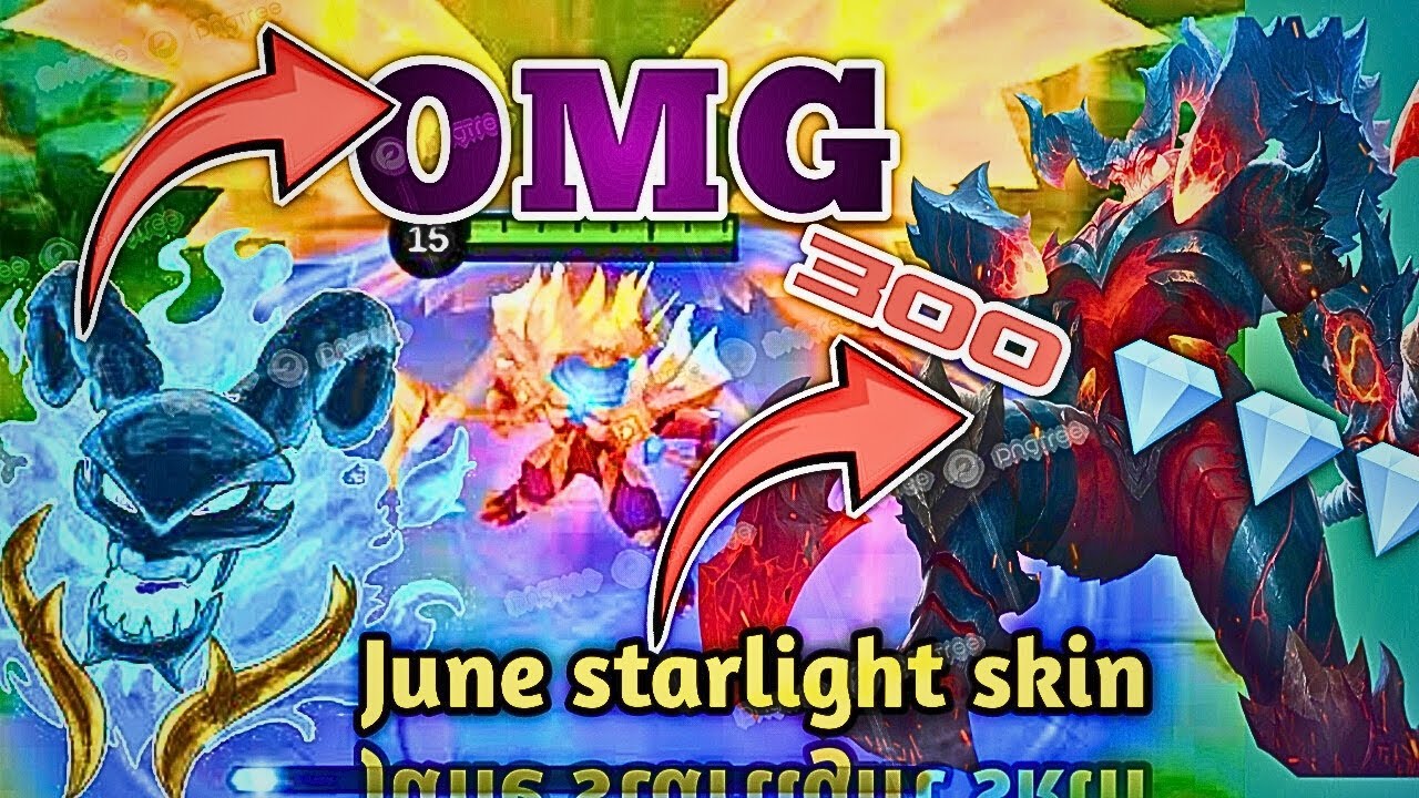 June starlight skin, popular gaming, skin review. - YouTube